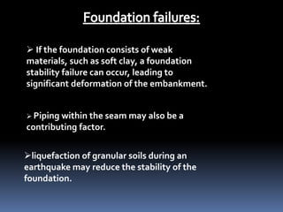 geotechnical failures of dam | PPT