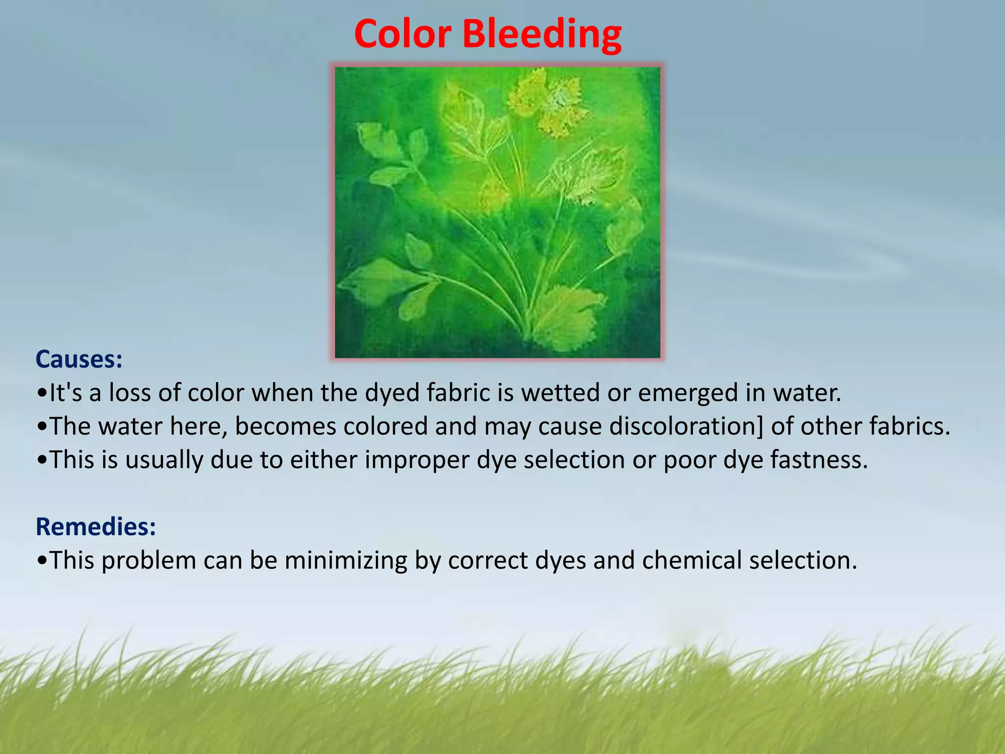 Knit dyeing faults And Remidies | PPTX