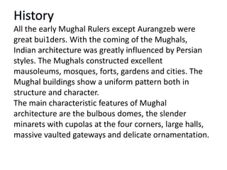 mughal architecture | PPTX