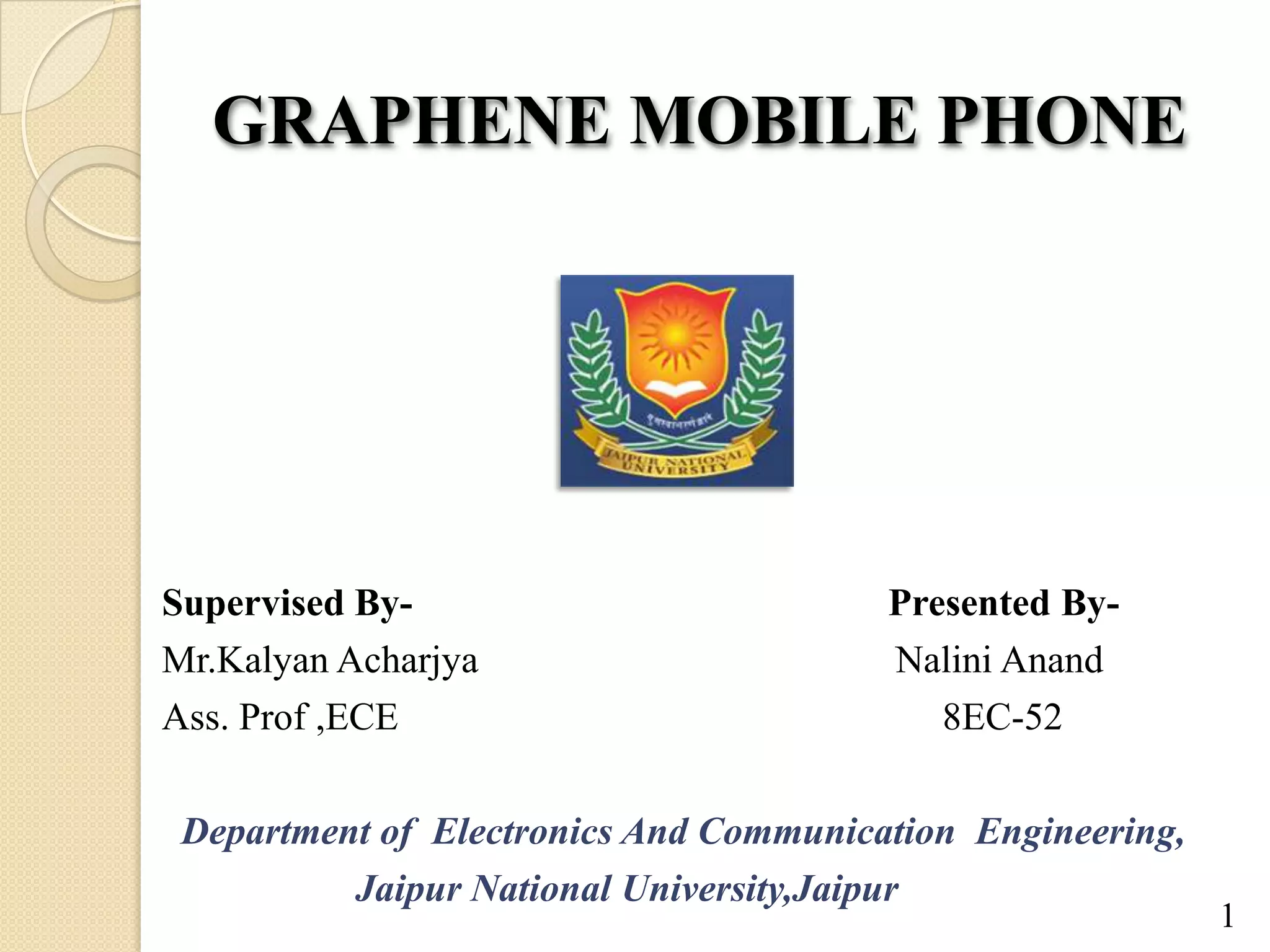 Graphene mobile phone | PPT