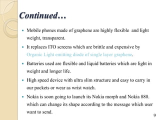 Graphene mobile phone | PPT