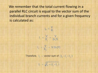 Resonance in parallel rlc circuit | PPTX