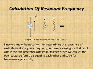Resonance in parallel rlc circuit | PPTX