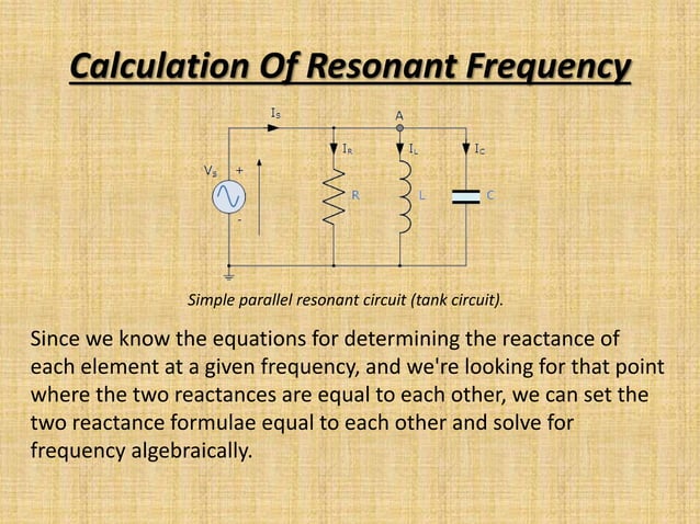 Resonance in parallel rlc circuit | PPTX | Computer Networking | Computing