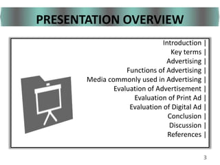 Evaluation of advertisement | PPT