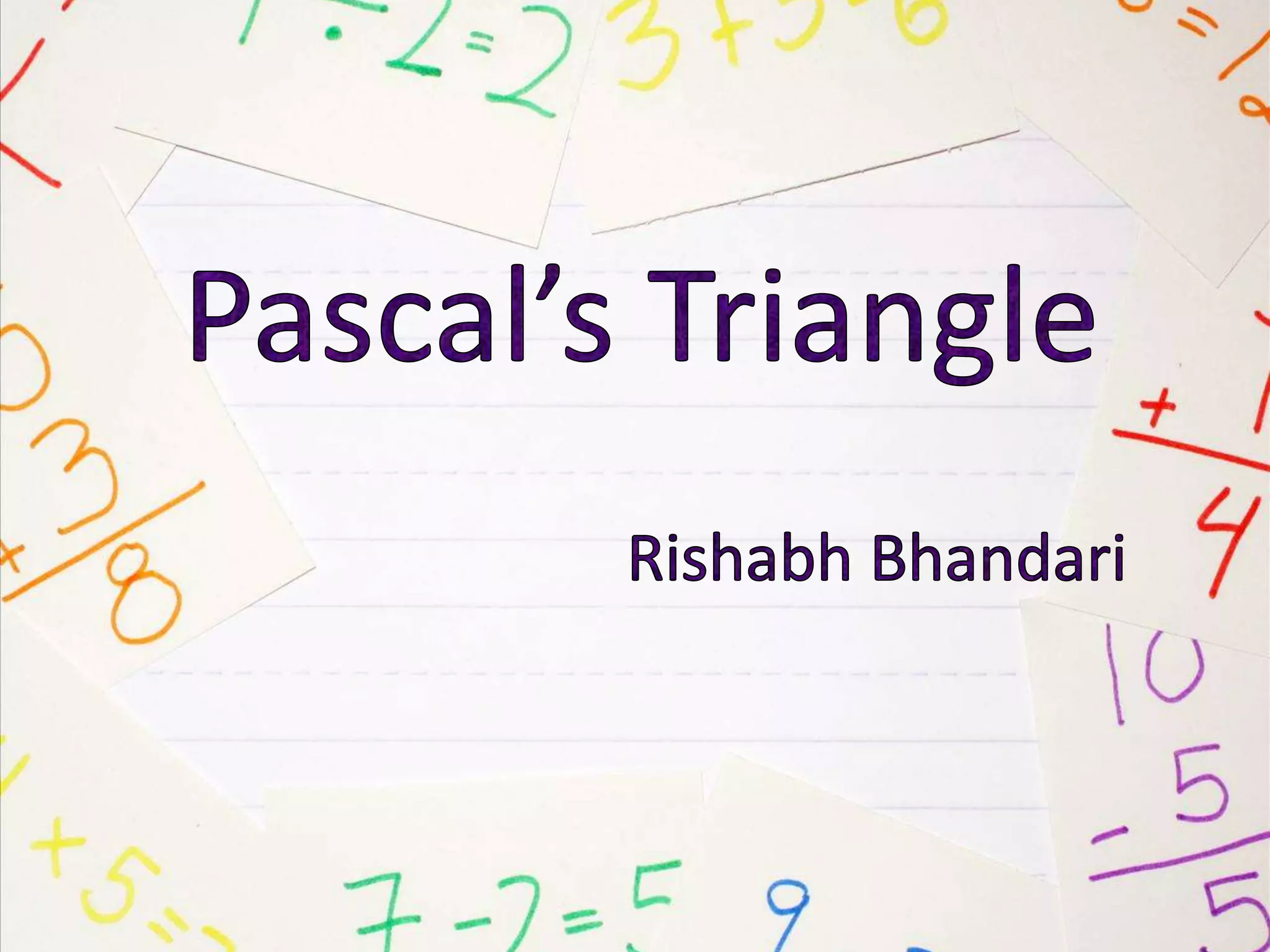 Pascal Triangle | PPTX