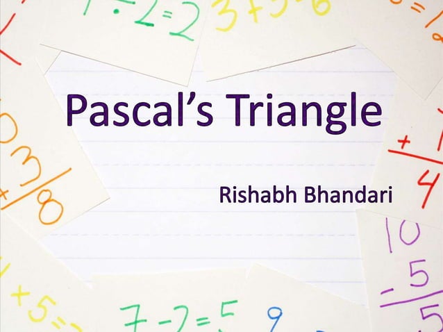 Pascal Triangle | PPT