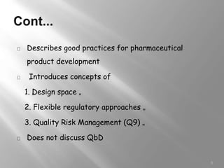 ICH Guideline Q8 Pharmaceutical Development | PPTX