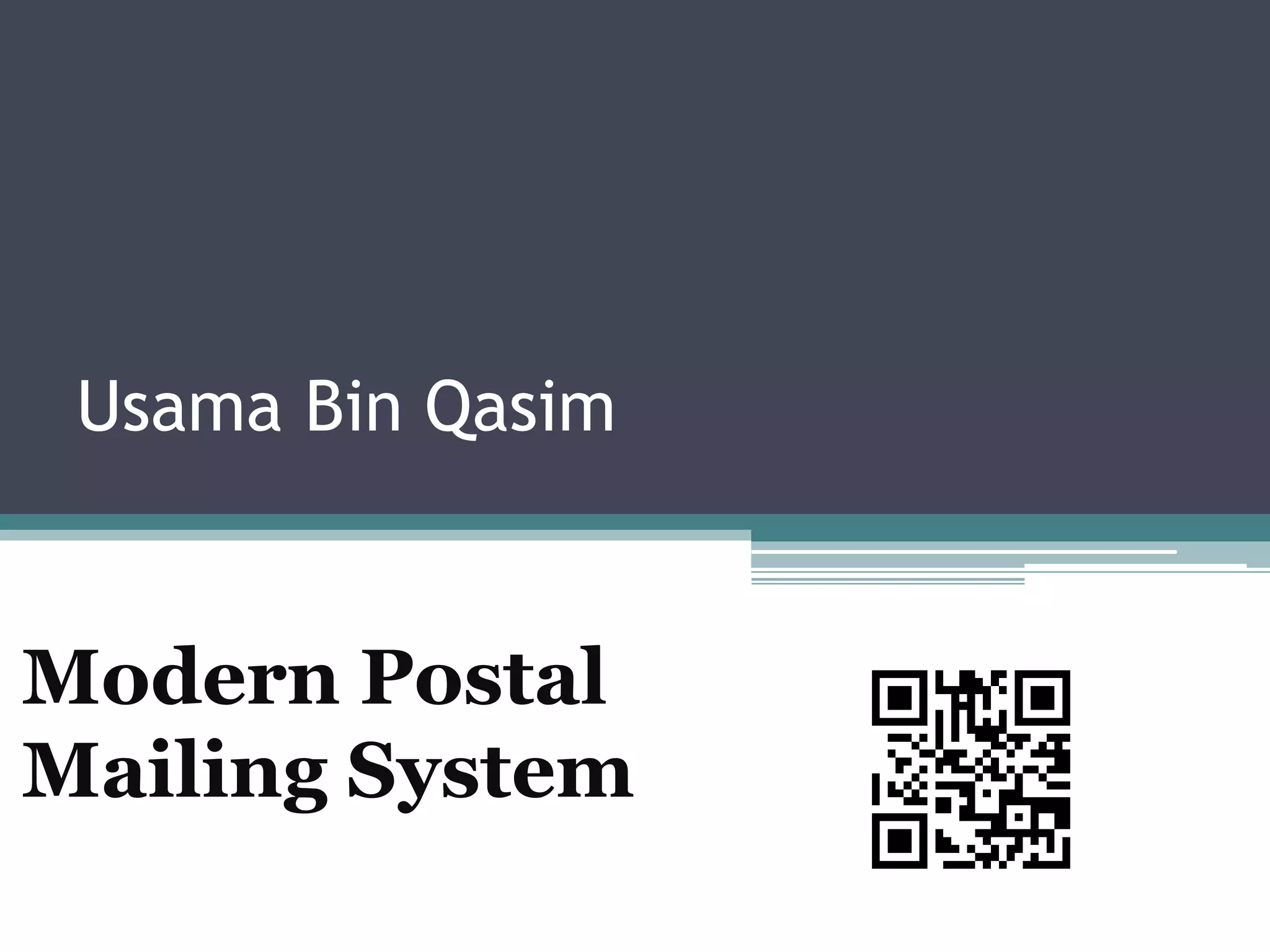 Modern Mailing System | PPTX