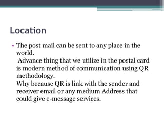 Modern Mailing System | PPT
