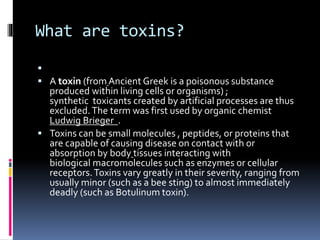 toxins | PPTX