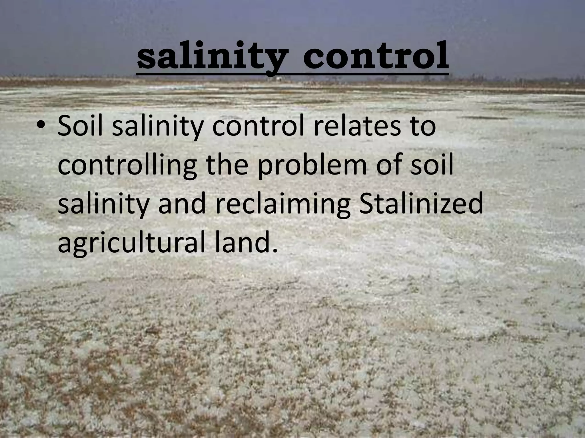 water logging and salinity in pakistan by Musadiq Rehmani | PPTX