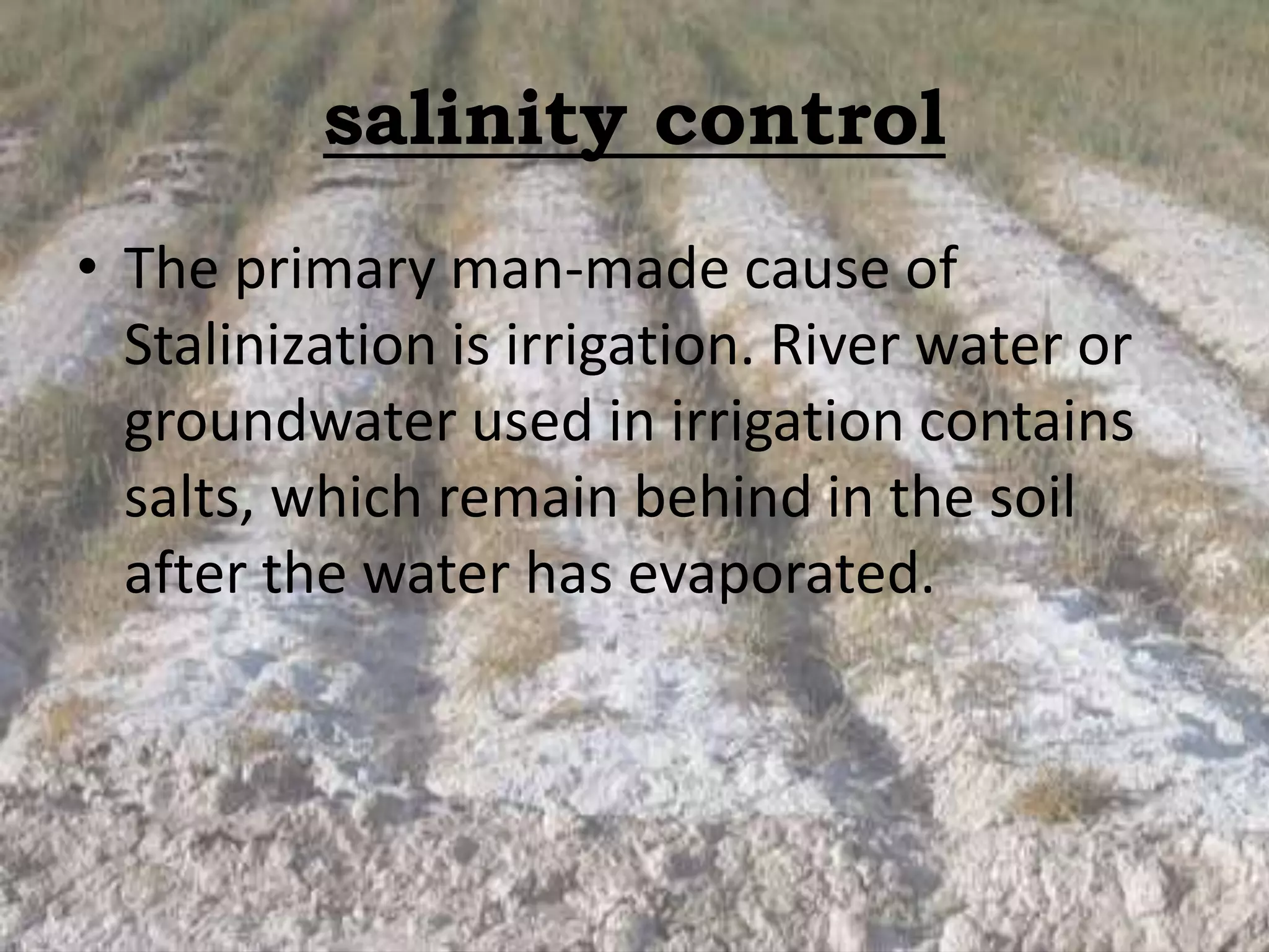 water logging and salinity in pakistan by Musadiq Rehmani | PPTX