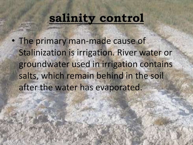 water logging and salinity in pakistan by Musadiq Rehmani | PPTX ...