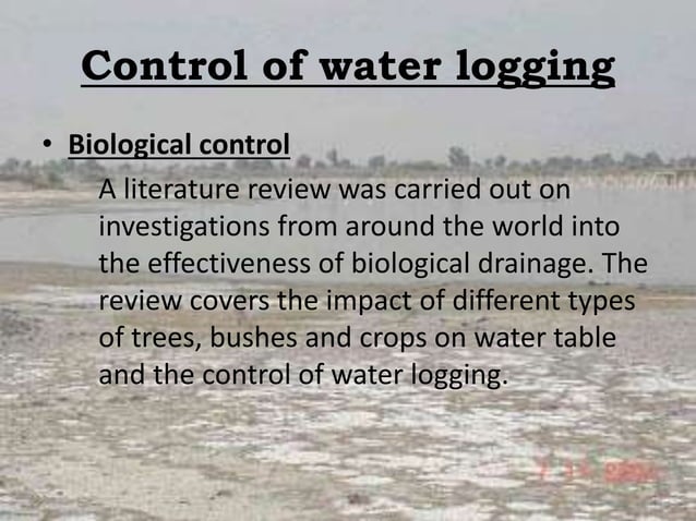 water logging and salinity in pakistan by Musadiq Rehmani | PPTX ...