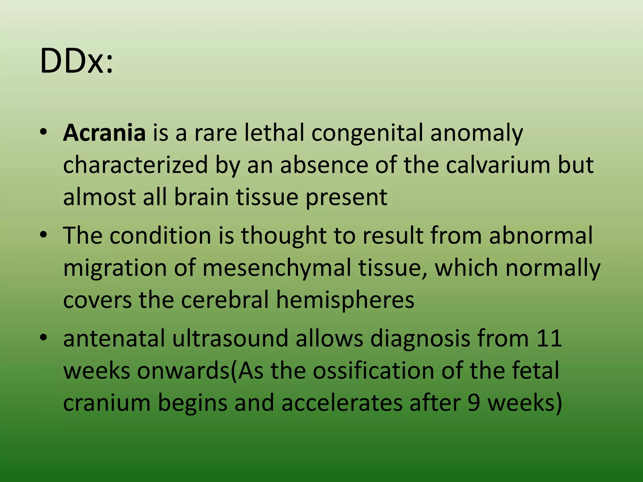 exencephaly..case