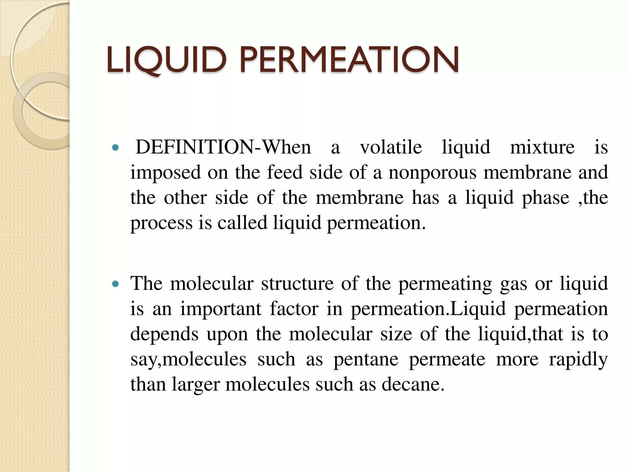 gas and liquid permeation | PDF