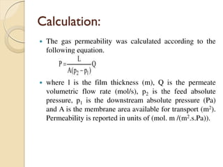 gas and liquid permeation | PDF
