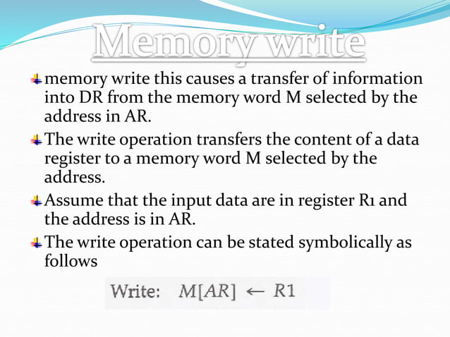 bus and memory tranfer (computer organaization) | PPTX | Data Storage and Warehousing | Computing
