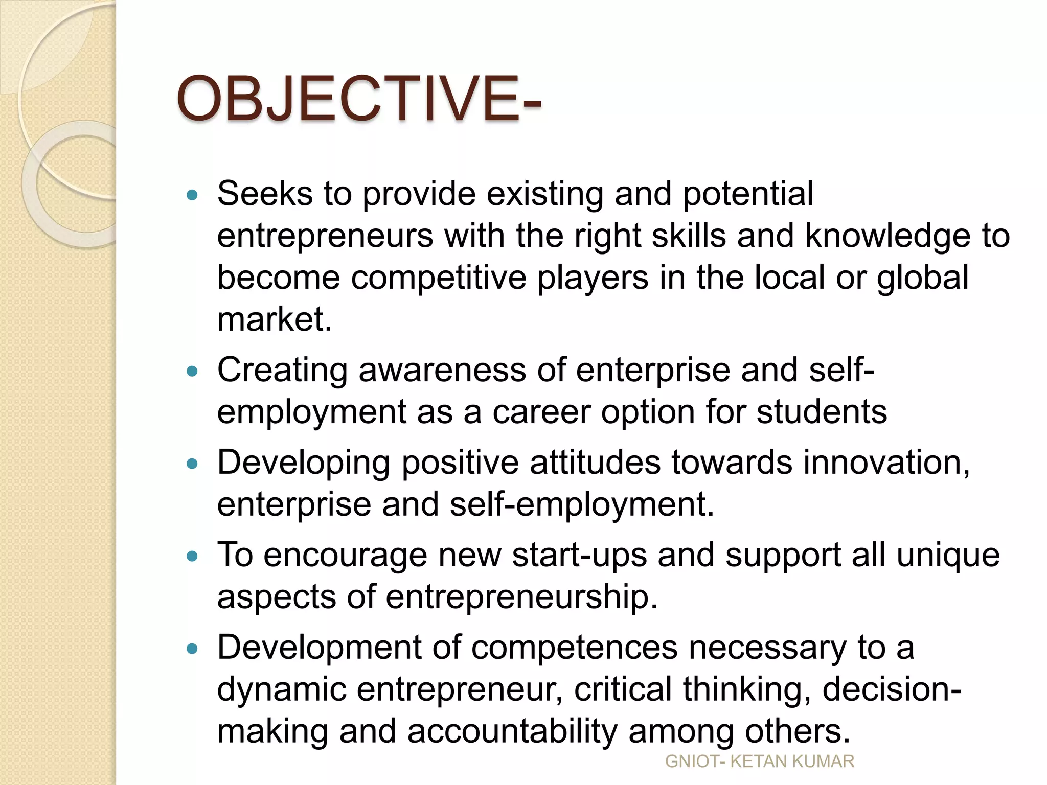 Entrepreneurship Development | PPTX