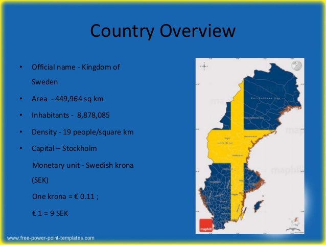 SWEDEN - Basic Knowledge For An Expatriate.
