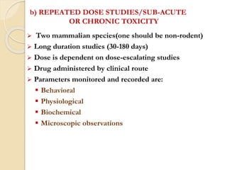 animal toxicity studies | PPTX
