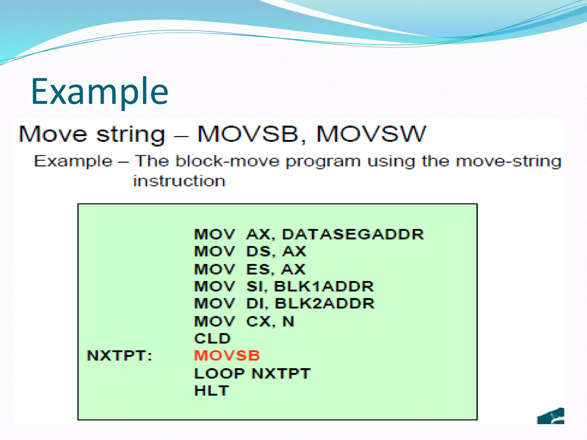 Subroutine & string in 8086 Microprocessor | PPTX