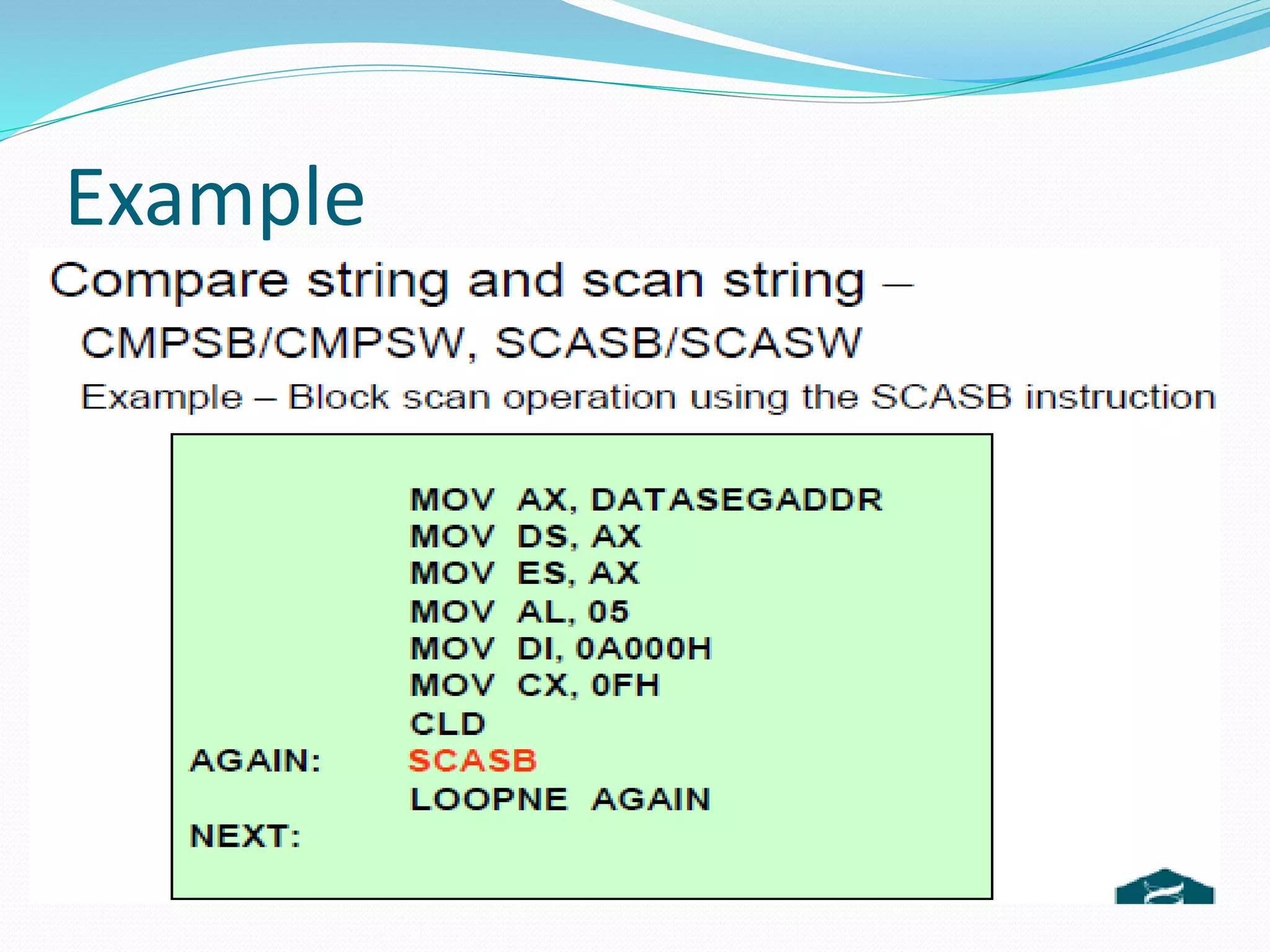 Subroutine & string in 8086 Microprocessor | PPTX