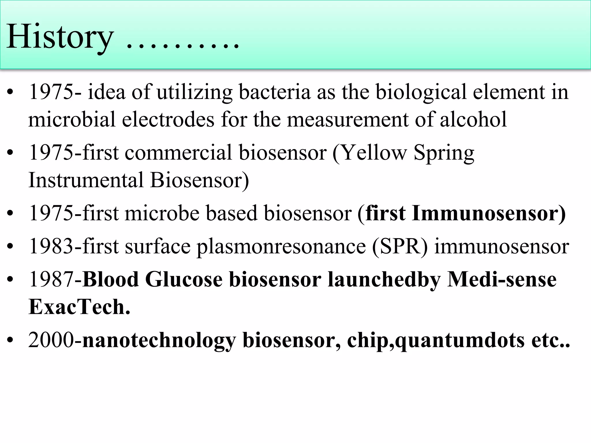 nanobiosensor and its application | PPTX