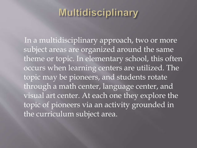 integrated curriculum | PPTX | Educational Assessment | Education