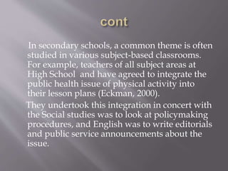 integrated curriculum | PPTX