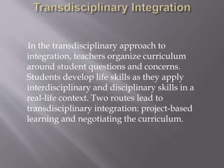 integrated curriculum | PPTX