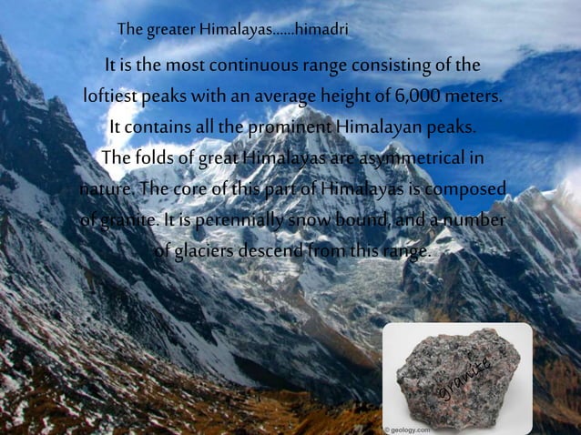 the northern mountains-himalayas | PPTX | Geography | Science