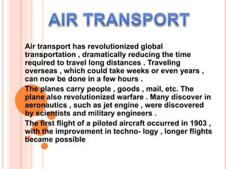 Air transport | PPTX