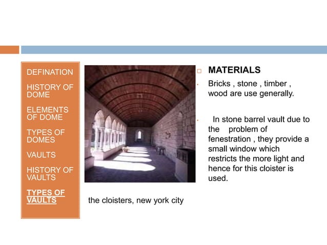 dome and vault | PPTX | Geology | Science