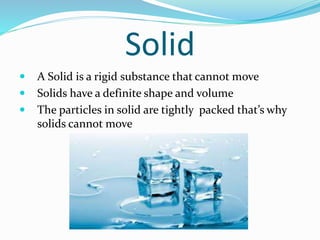 three states of matter | PPTX | Chemistry | Science
