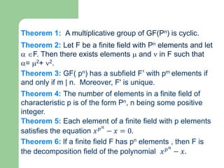 A Short Study of Galois Field | PPTX