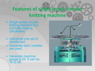 Weft Knitting Machine | PPTX