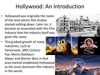 A Research on the Hollywood Film Industry | PPTX