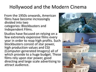 A Research on the Hollywood Film Industry | PPTX