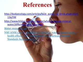 drinking water | PPT