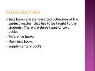 the importance of text book | PPT