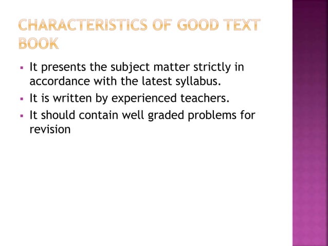 the importance of text book | PPT