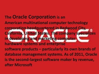 Oracle Corporation | PPTX