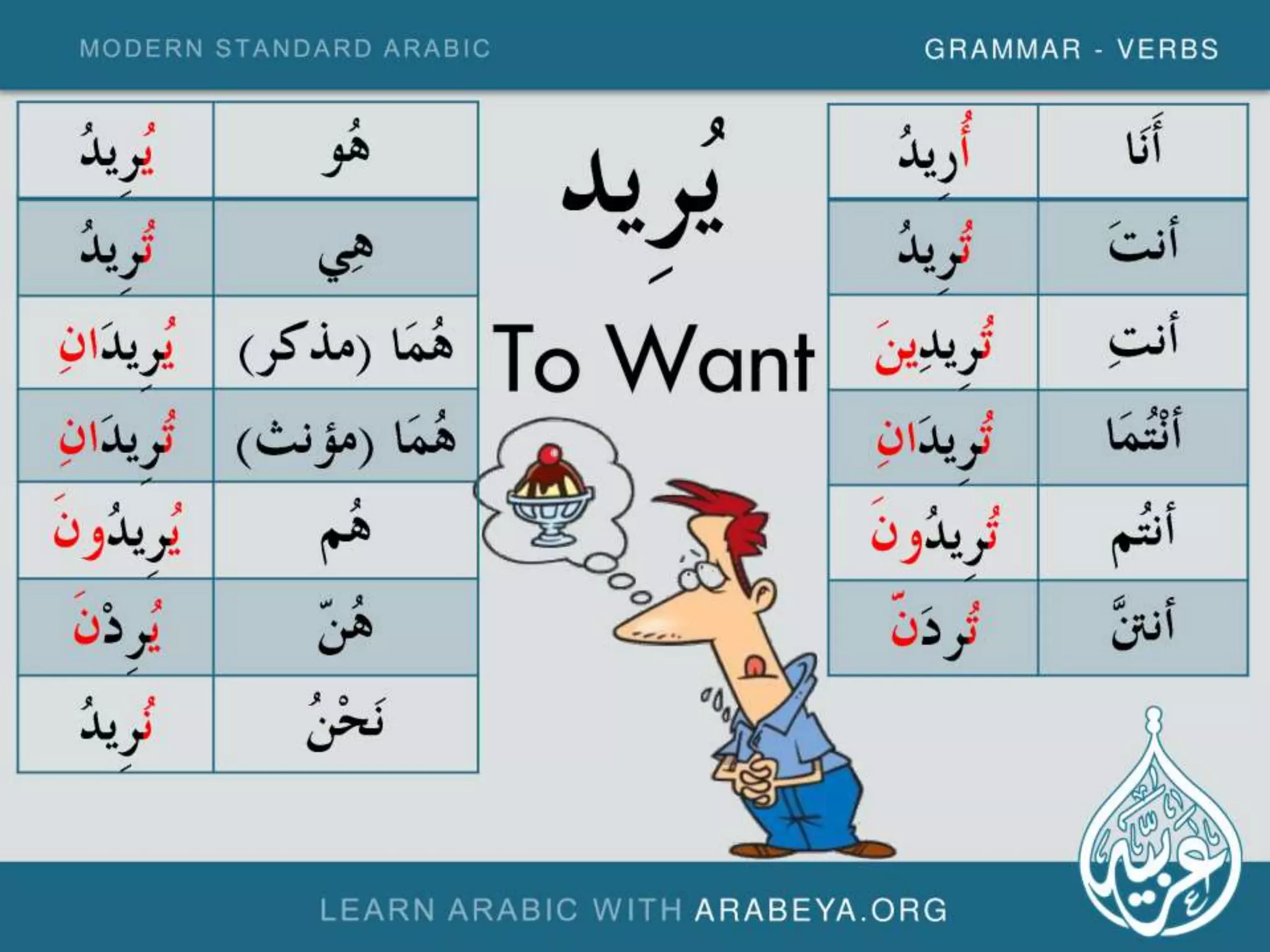 Learn New and common Modern Standard Arabic Verbs with Arabeya (Part 4 ...