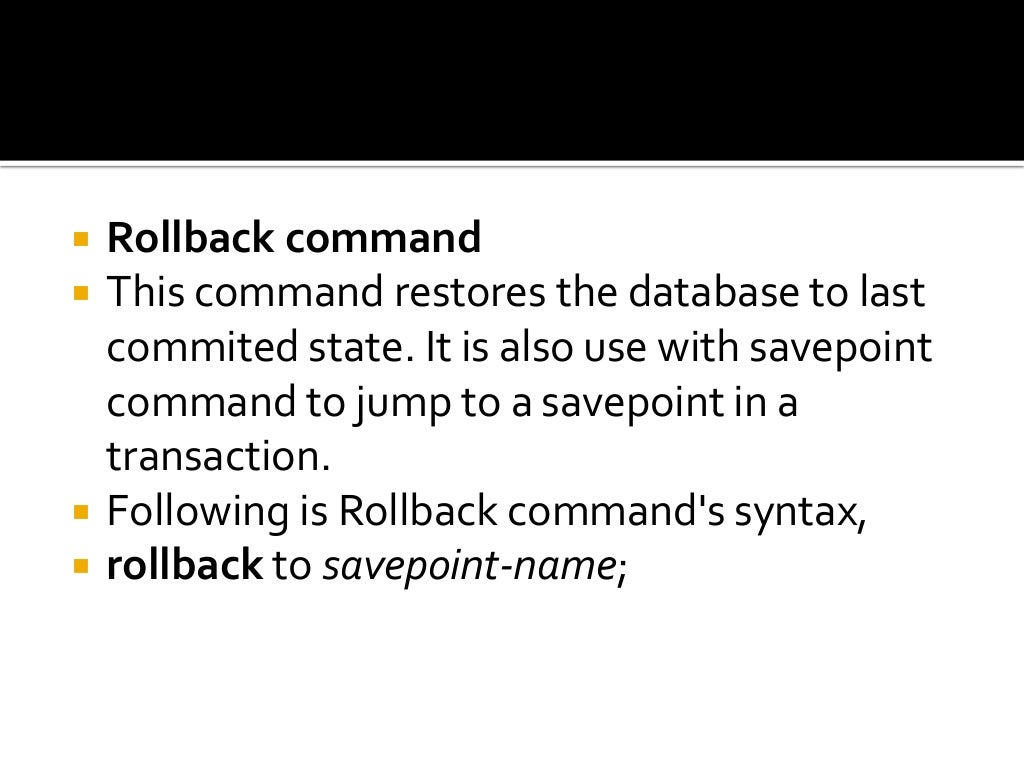 Dml Ddl Dcl Drldql And Tcl Statements In Sql With Examples