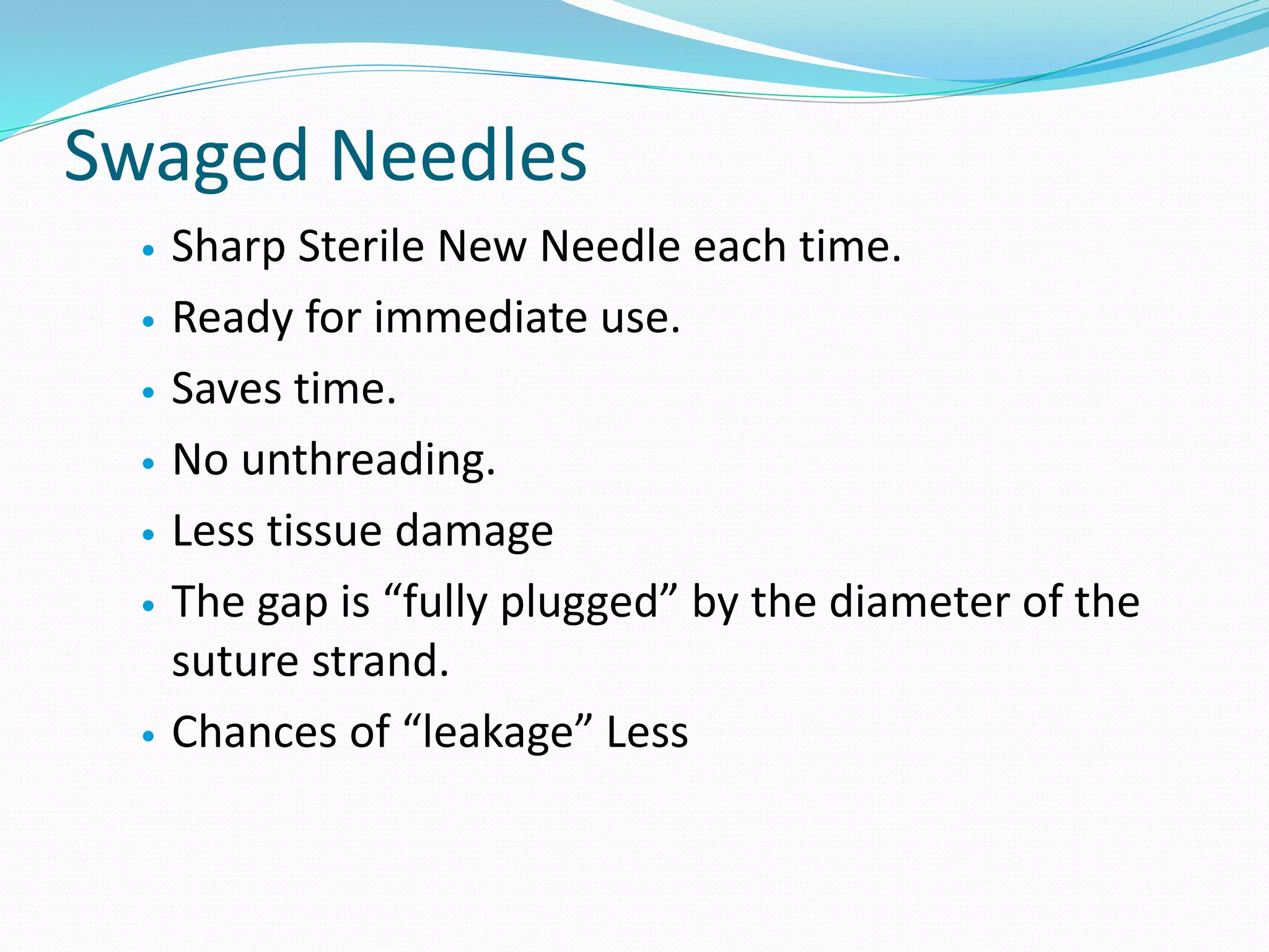 sutures and needles in ophthalmology | PPTX