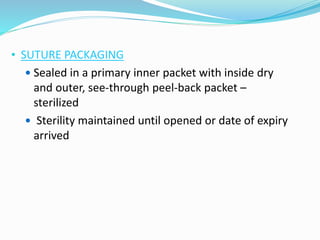 sutures and needles in ophthalmology | PPTX