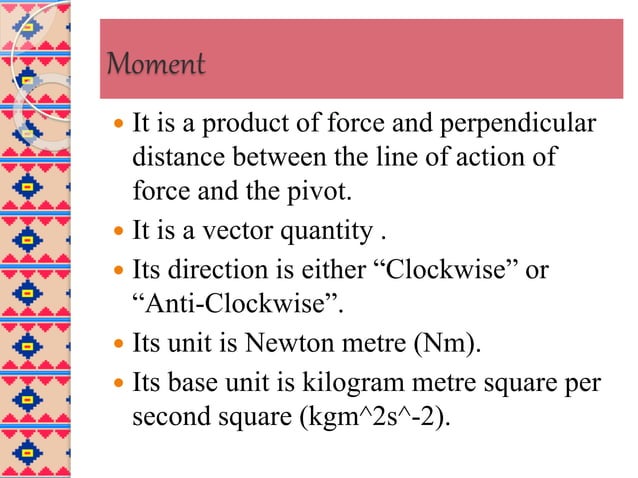 Moments | PPTX | Physics | Science