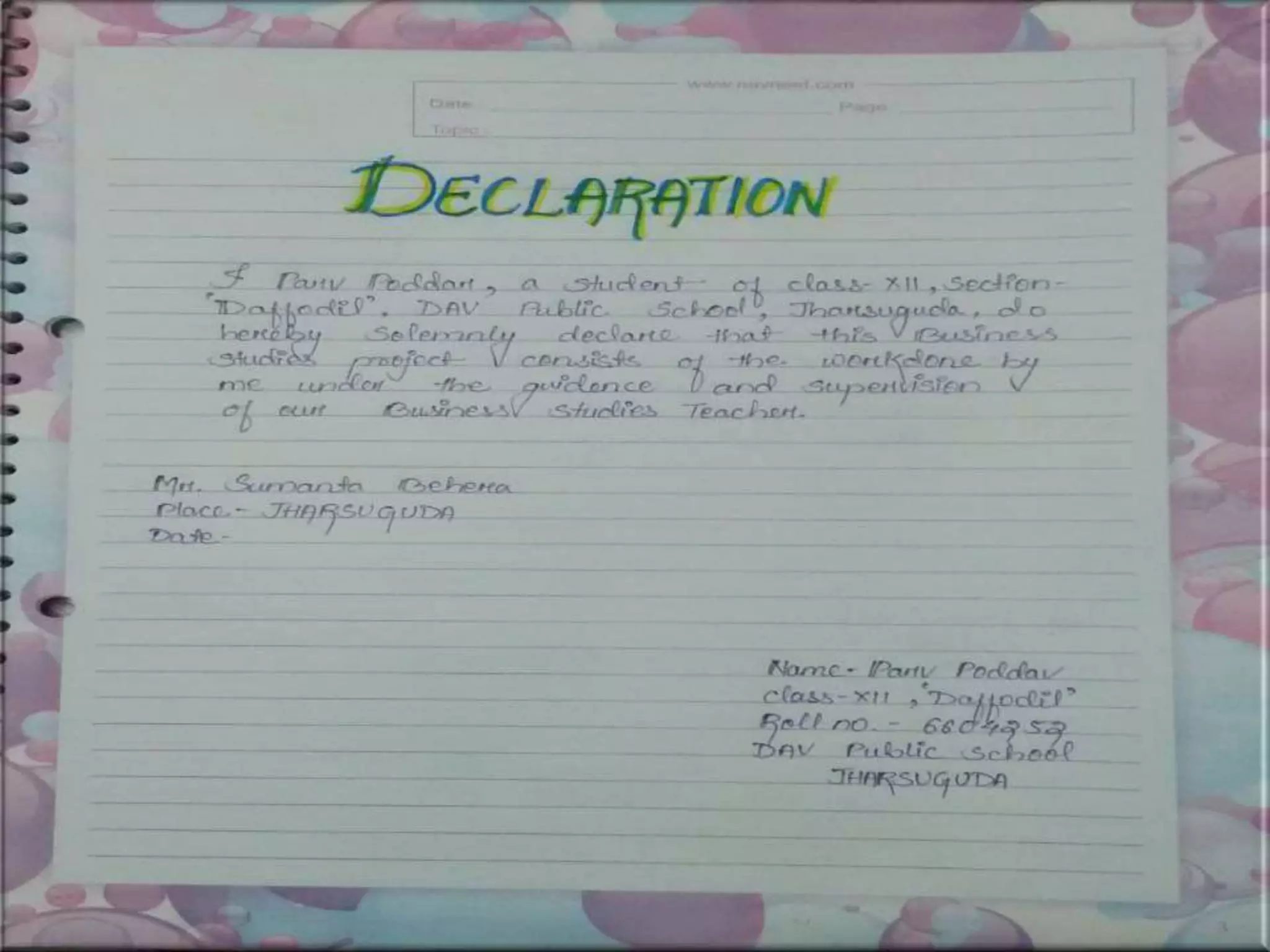 Business Studies Project On Pizza Hut By Parv Poddar | PPT | Free Download